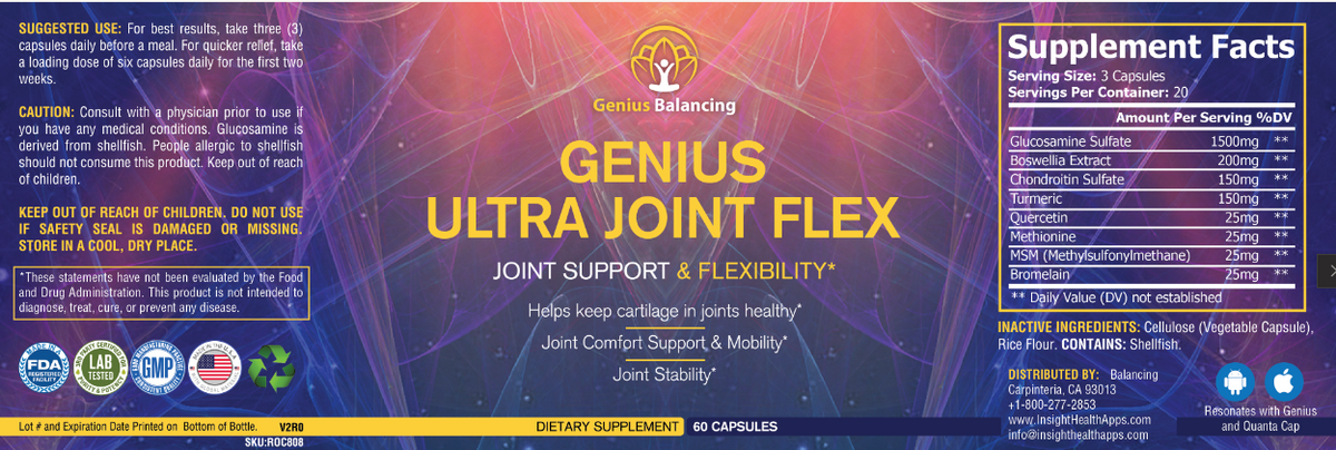 Ultra Joint Flex Genius Balancing Nutrition | INSIGHT HEALTH APPS