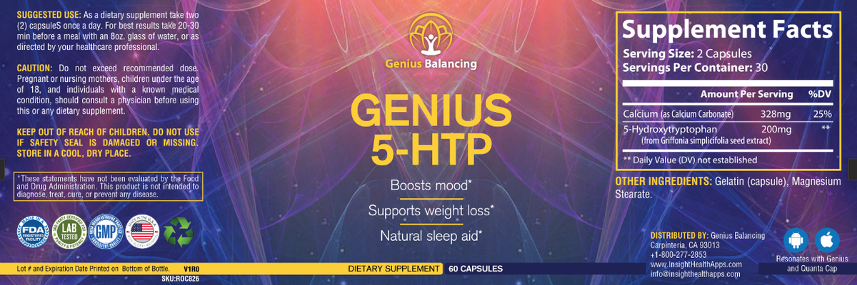 5 HTP Genius Balancing Nutrition | INSIGHT HEALTH APPS