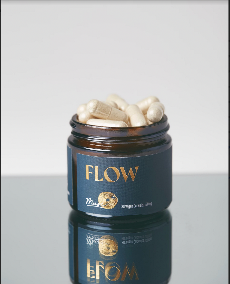 Muse Flow Functional Mushrooms | 125mg + Enhanced Ingredients | Muse F